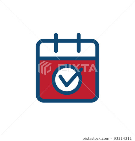 Voting 2020 Icon with Vote, Government, &... - Stock Illustration ...