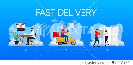 Fast delivery service badge. Fast time delivery... - Stock Illustration ...