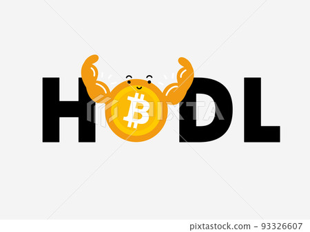 Hodl Bitcoin btc cartoon vector Illustration.... - Stock Illustration [93326607] - PIXTA