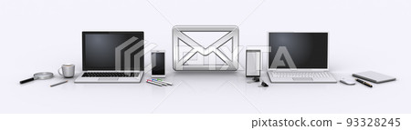 computer device and email icon - Stock Illustration [93328245] - PIXTA