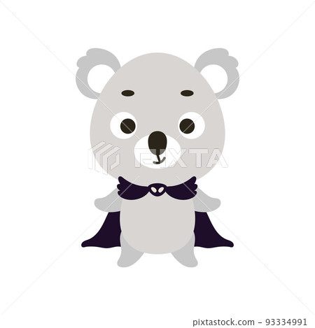 Cute little Halloween koala in a wizard... - Stock Illustration ...