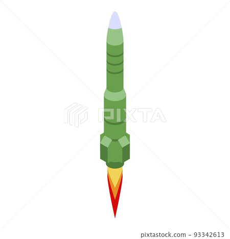 Fly missile icon, isometric style-插圖素材 [93342613] - PIXTA圖庫