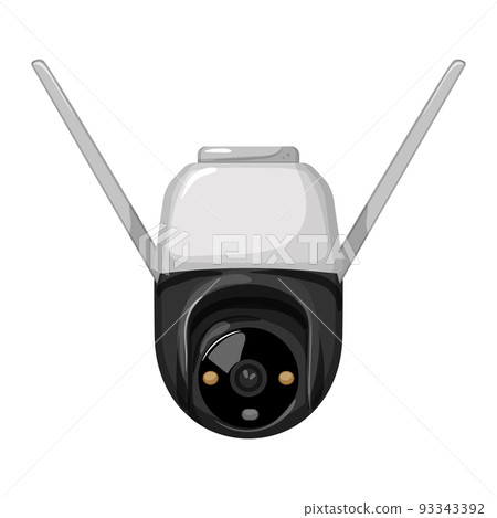 safety security camera cctv cartoon vector... - Stock Illustration ...