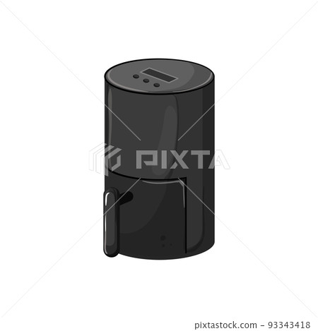 machine fryer air cartoon vector illustration - Stock Illustration ...