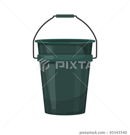 plastic plastic bucket container cartoon vector... - Stock Illustration ...