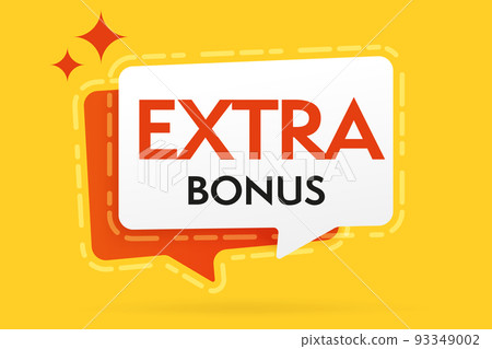 Extra bonus concept. Info banner template.... - Stock Illustration ...