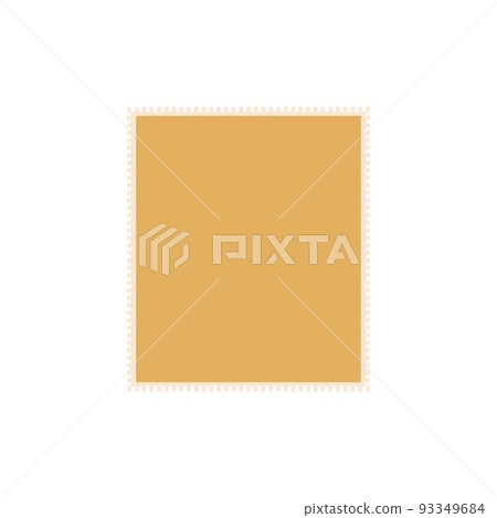 Square postage stamp icon, flat style - Stock Illustration [93349684 ...