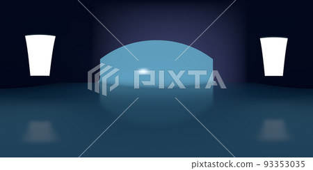 VR 360 studio panorama with reflections... - Stock Illustration ...
