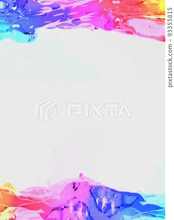 Rainbow transparent paint background frame - Stock Illustration ...
