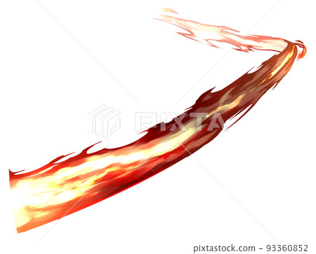 Fire Slash B - Stock Illustration [93360852] - PIXTA