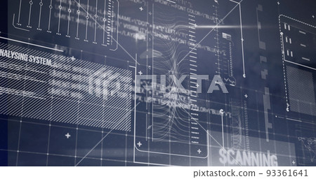 Image of data processing over cityscape - Stock Illustration [93361641 ...