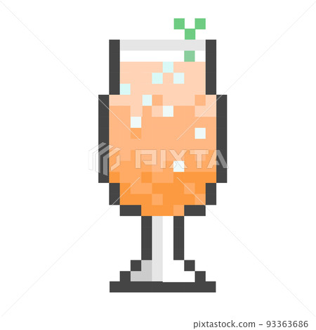 pixelated fruit cocktail - Stock Illustration [93363686] - PIXTA