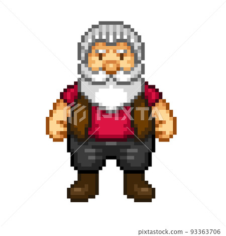 grandpa pixel art - Stock Illustration [93363706] - PIXTA