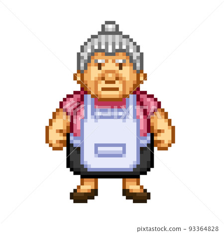 granny pixel art - Stock Illustration [93364828] - PIXTA
