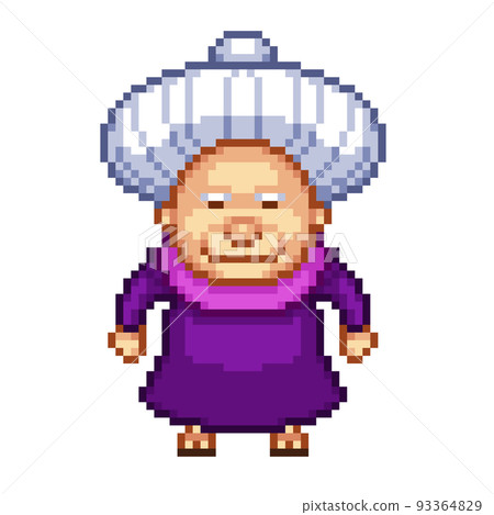 granny pixel art - Stock Illustration [93364829] - PIXTA