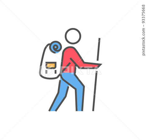 Backpacking Icon
