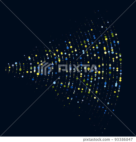 Abstractly arranged dots on blue background. - Stock Illustration ...