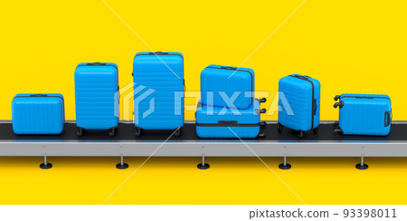 Airport luggage conveyor belt or manufacture... - Stock Illustration ...