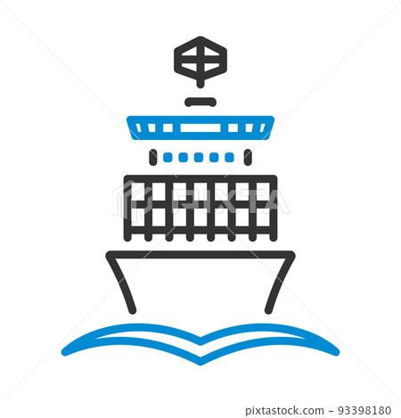 Container Ship Icon - Stock Illustration [93398180] - PIXTA