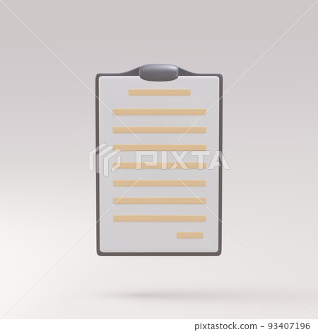 3d realistic documents icon. Vector illustration. - Stock Illustration ...