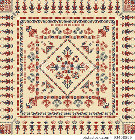 Tatreez pattern 37 - Stock Illustration [93408899] - PIXTA