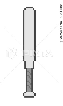pixelated metal bat - Stock Illustration [93414084] - PIXTA