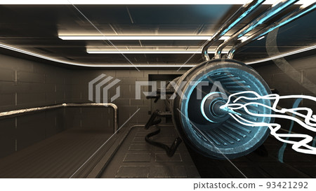 Storage room inside the spaceship - Stock Illustration [93421292] - PIXTA