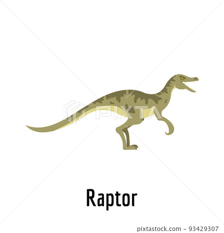Raptor icon, flat style. - Stock Illustration [93429307] - PIXTA
