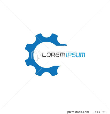 Gear symbol vector icon illustration - Stock Illustration [93431960 ...