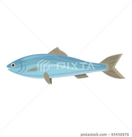 Sardine fish icon cartoon vector. Sea herring.... - Stock Illustration ...