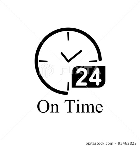 24 hour time icon vector illustration design - Stock Illustration ...