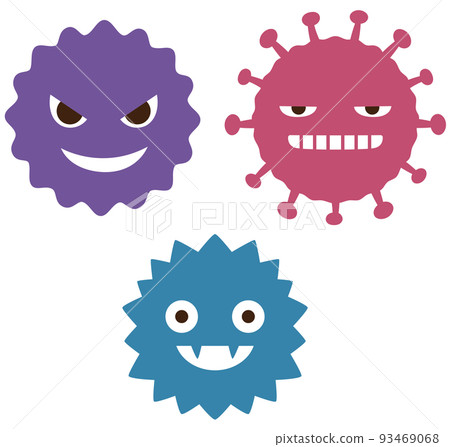 Virus bacteria character - Stock Illustration [93469068] - PIXTA