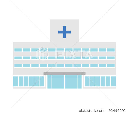 Hospital front view - Stock Illustration [93496691] - PIXTA