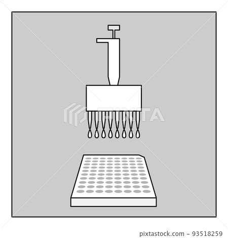 multichannel pipette - Stock Illustration [93518259] - PIXTA