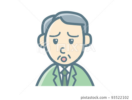 Office worker bust up icon - Stock Illustration [93522102] - PIXTA