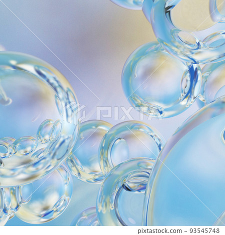 Levitating water drops. Background of beautiful... - Stock Illustration ...