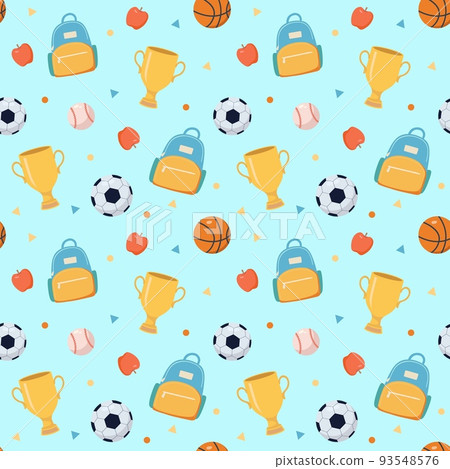 Back to school vector seamless pattern.... - Stock Illustration ...