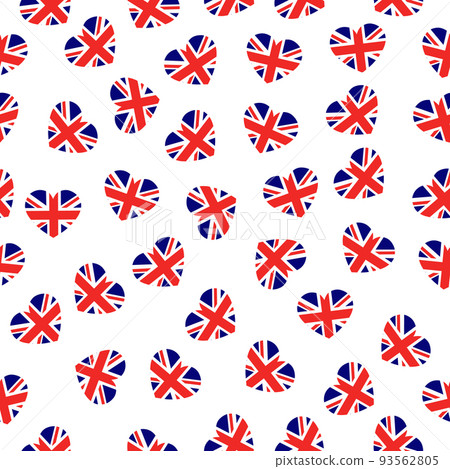 Pattern with flag of England. Seamless pattern... - Stock Illustration ...