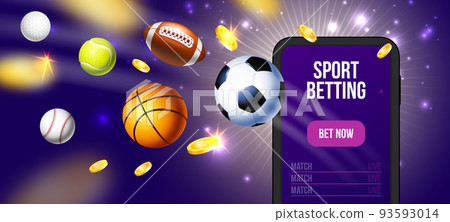 Realistic Sports Betting Poster - Stock Illustration [93593014] - PIXTA