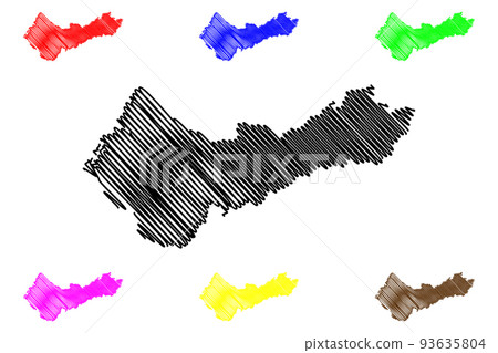Taichung City (Administrative divisions of... - Stock Illustration [93635804] - PIXTA