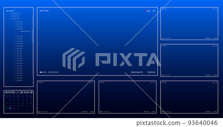 CCTV camera user interface surveillance 008 - Stock Illustration ...