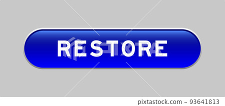 Blue color capsule shape button with word... - Stock Illustration ...