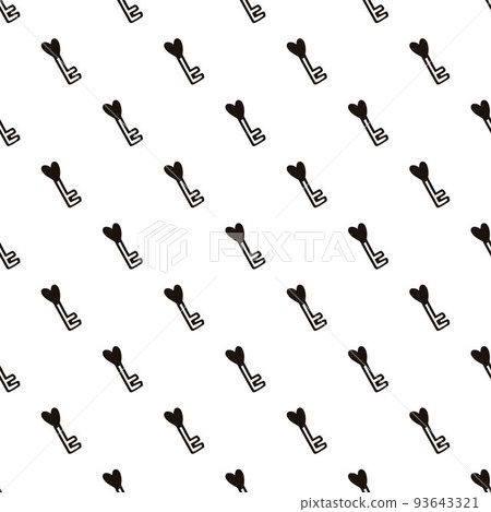 Seamless pattern with a heart-shaped key.vector... - Stock Illustration ...
