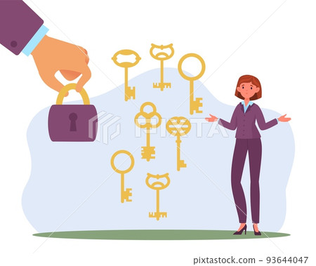 Finding solutions in various ways, directions... - Stock Illustration ...