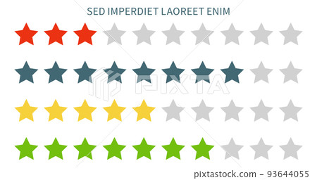 Color stars rating infographic. Statistic data... - Stock Illustration ...