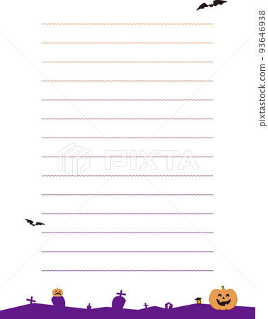 halloween letter paper - Stock Illustration [93646938] - PIXTA