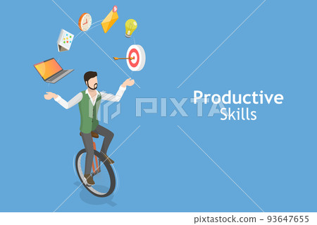 3D Isometric Flat Vector Conceptual... - Stock Illustration [93647655 ...