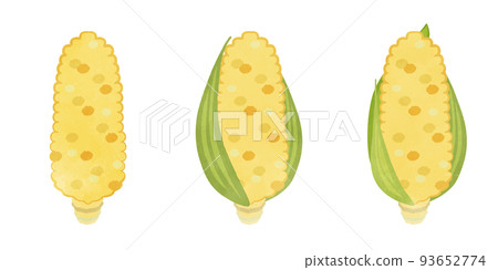 Illustration set of cute corns - Stock Illustration [93652774] - PIXTA