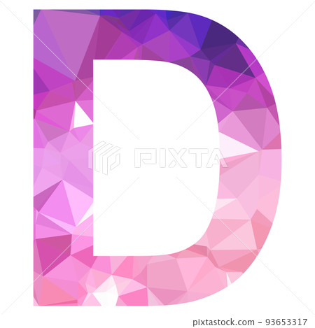 Abstract trend polygon letter D logo design... - Stock Illustration ...
