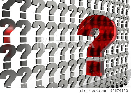 Row of question marks on a white background. 3d... - Stock Illustration ...
